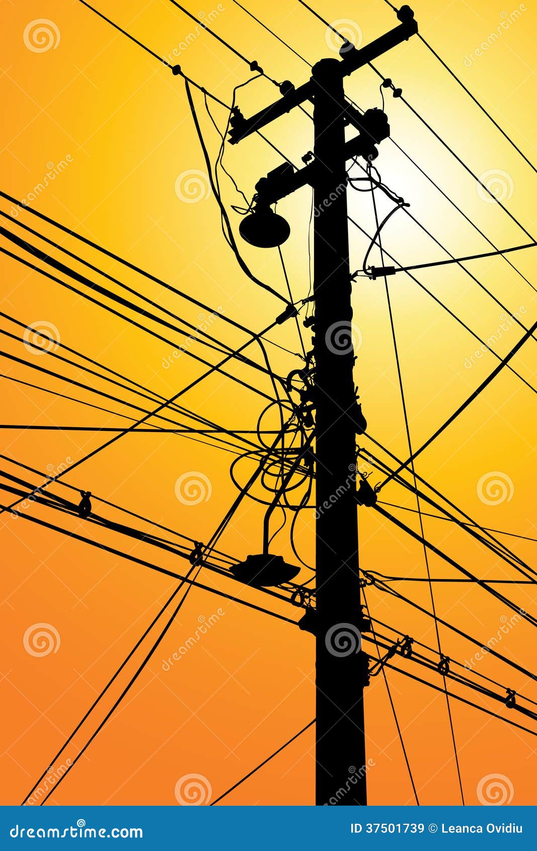 Power Pole Cartoon Vector | CartoonDealer.com #37501739