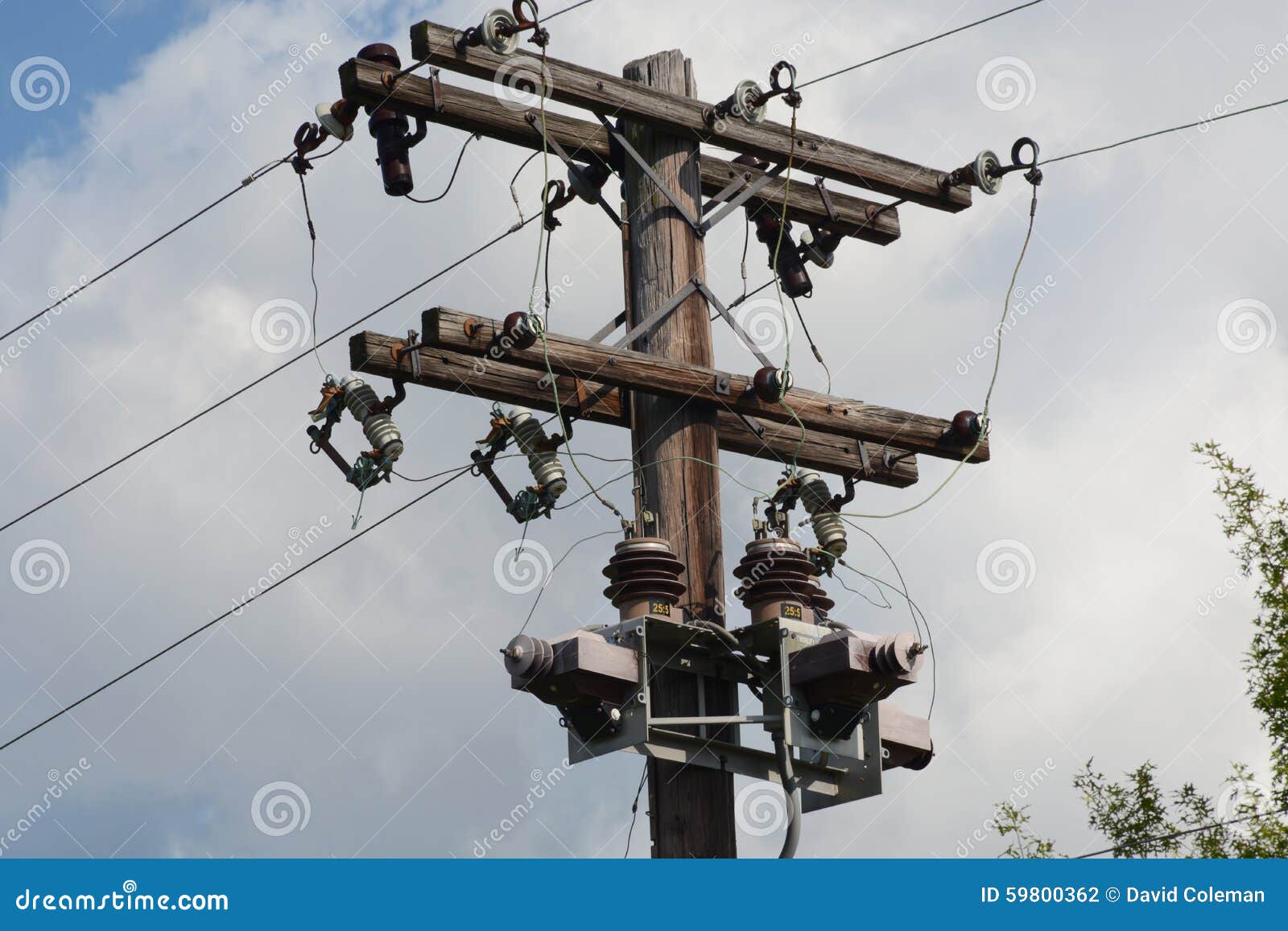 Power pole stock photo. Image of transmit, electricity - 59800362