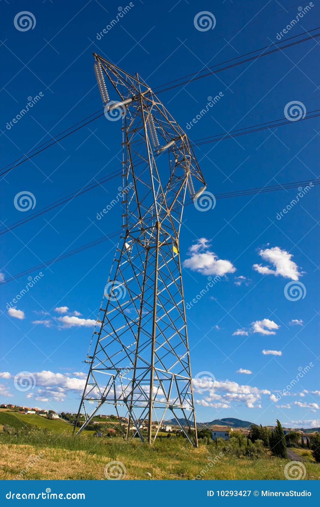 Power poles stock image. Image of infrastructure, plant - 10293427