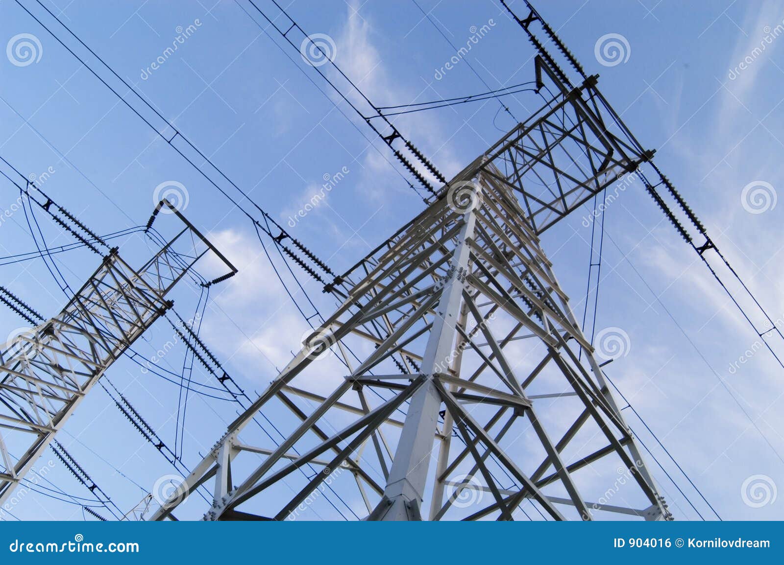 Power poles stock photo. Image of volt, electric, industrial - 904016