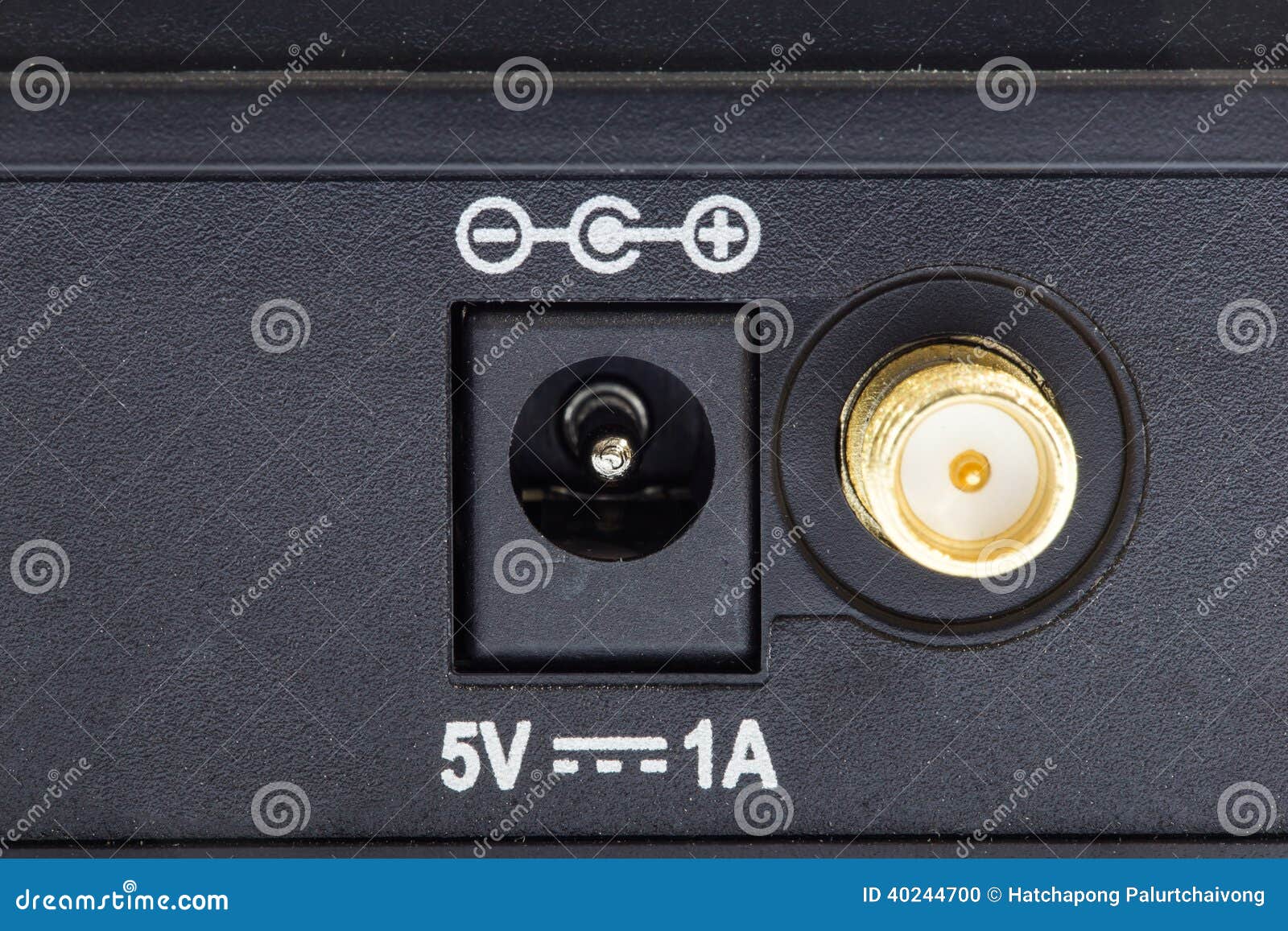 Power Port of Black Access Point Router Stock Photo - Image of jack ...