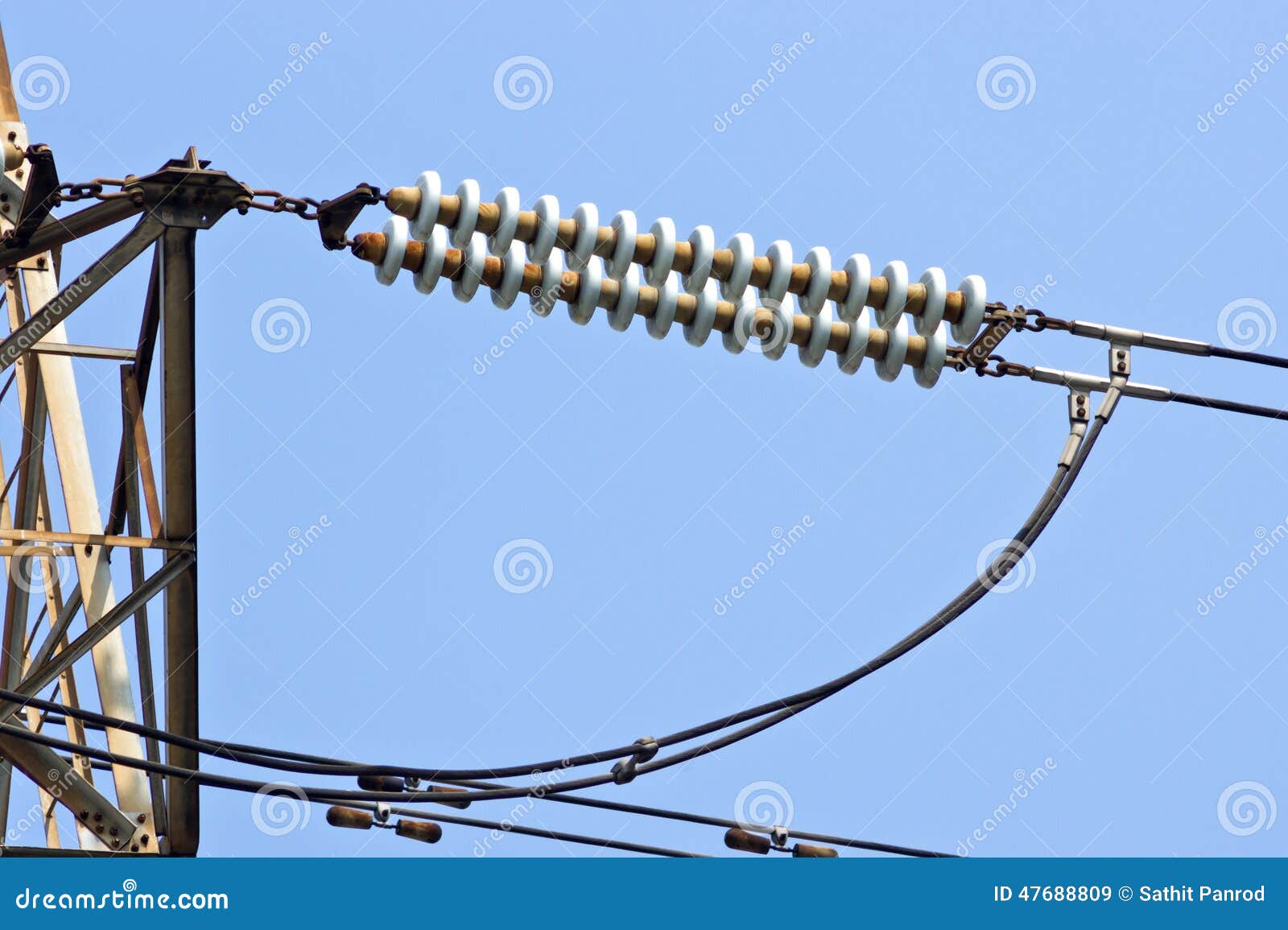 Power post stock image. Image of harm, grid, blue, electrical - 47688809