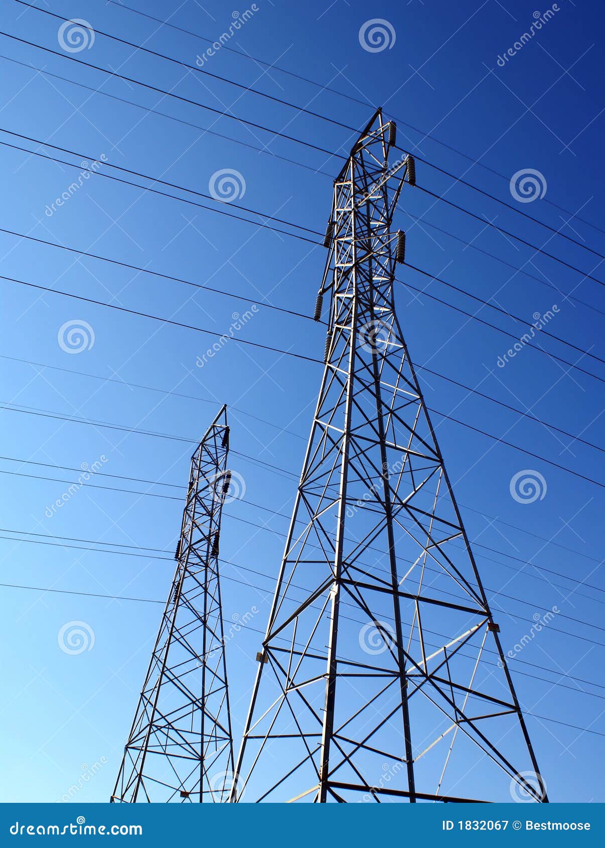 Power Pylon stock image. Image of danger, electricity - 1832067