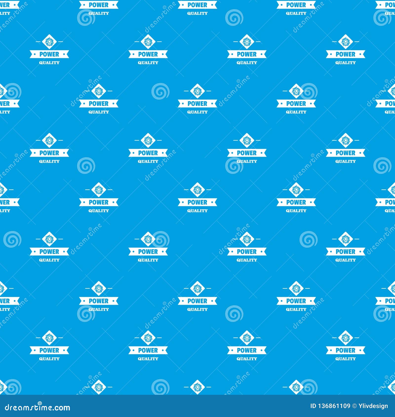 Power Quality Pattern Vector Seamless Blue Stock Vector - Illustration ...