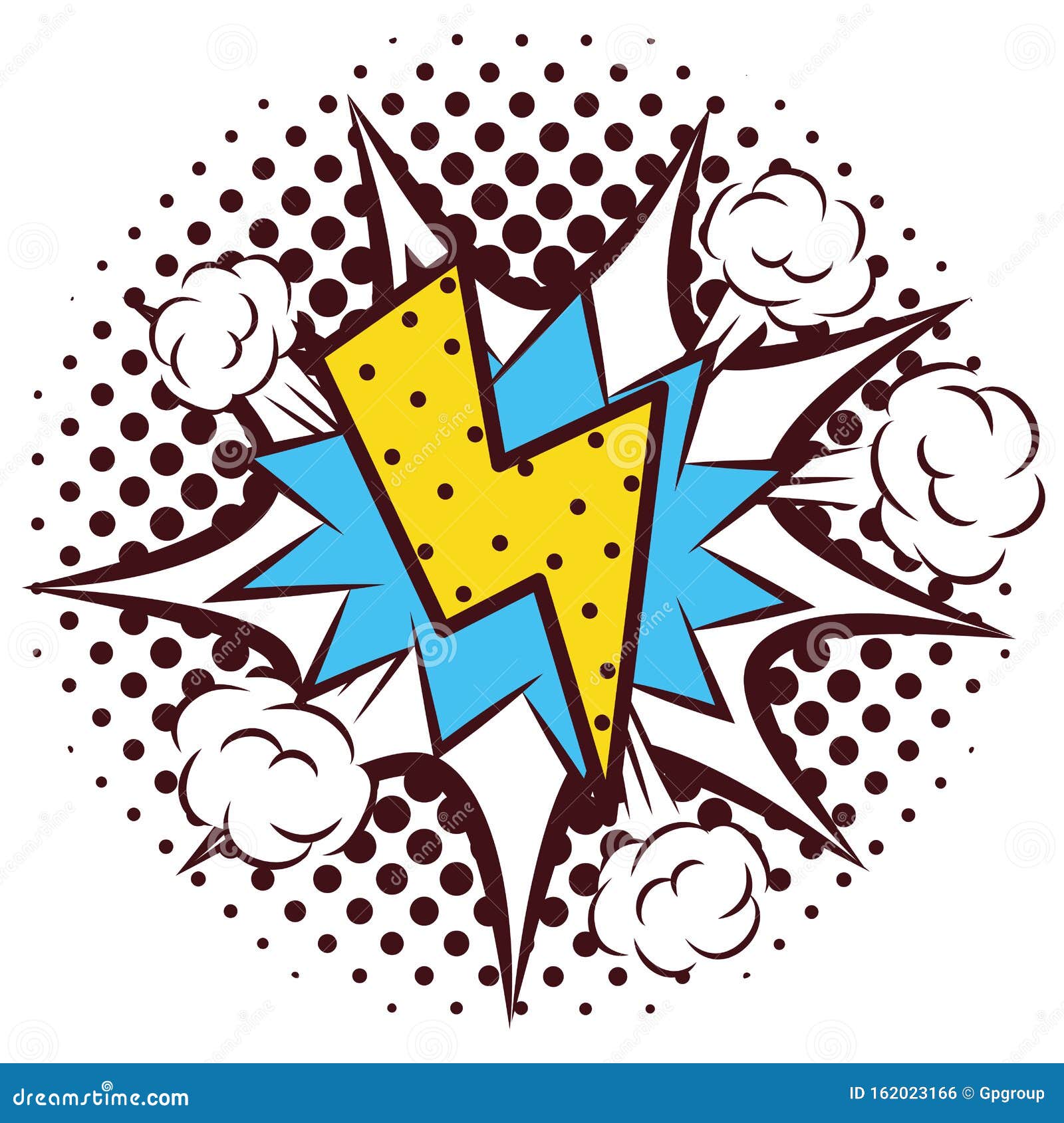 Power ray pop art style stock vector. Illustration of electronic ...