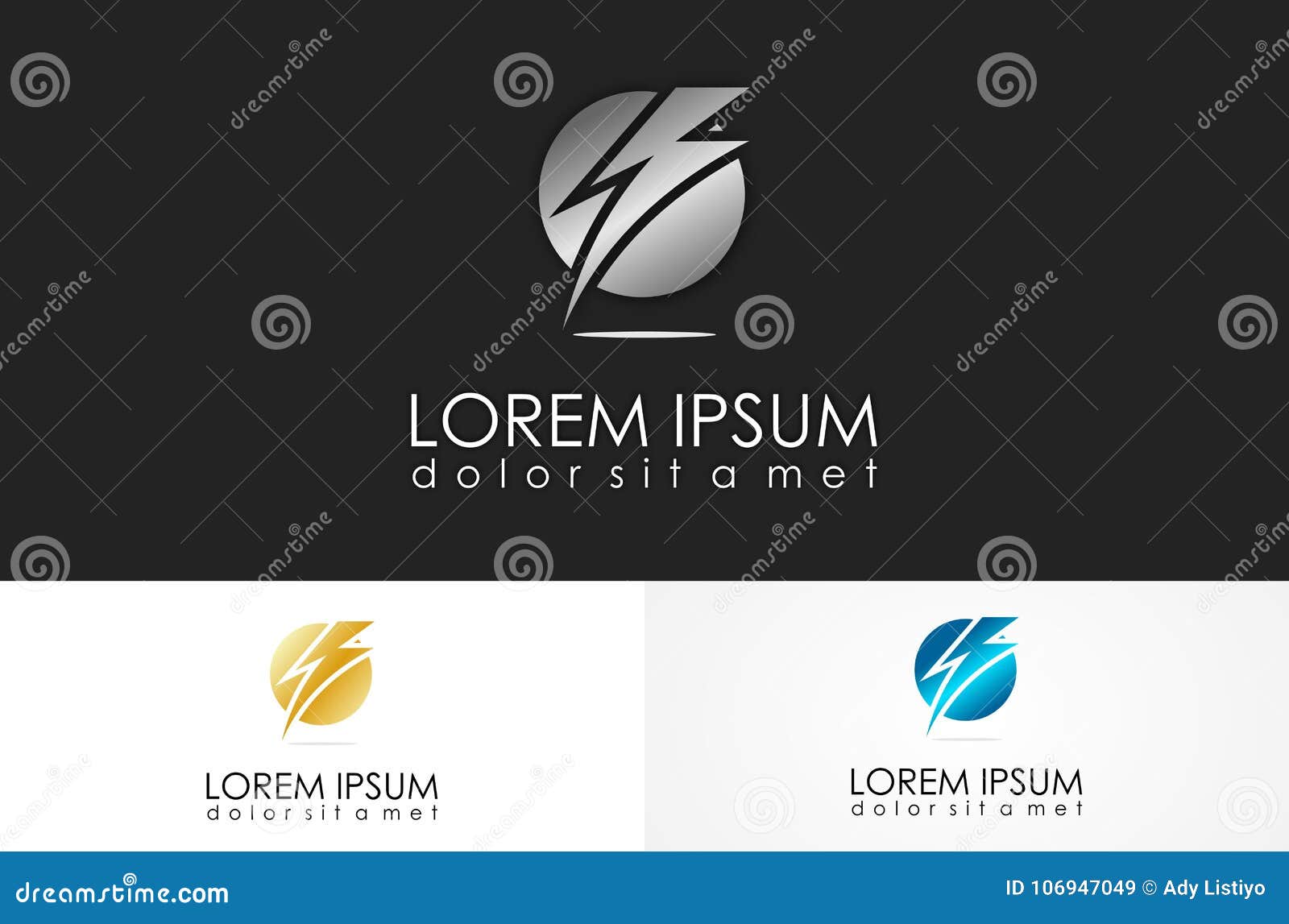 Power round logo vector stock illustration. Illustration of gold ...