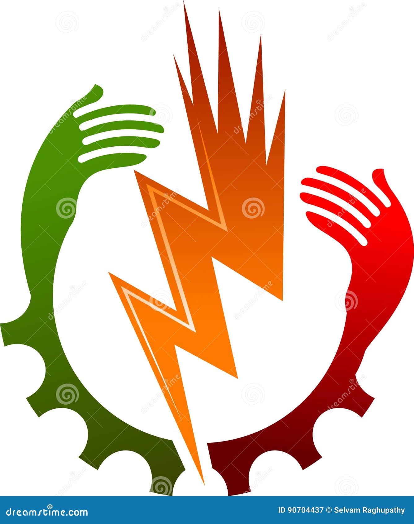 Power saving stock vector. Illustration of charge, electricity - 90704437