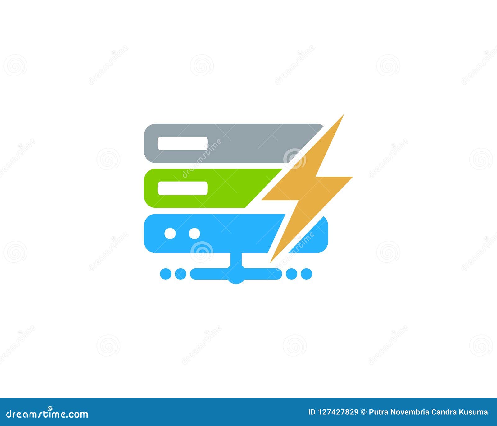 Power Server Logo Icon Design Stock Vector - Illustration of energy ...