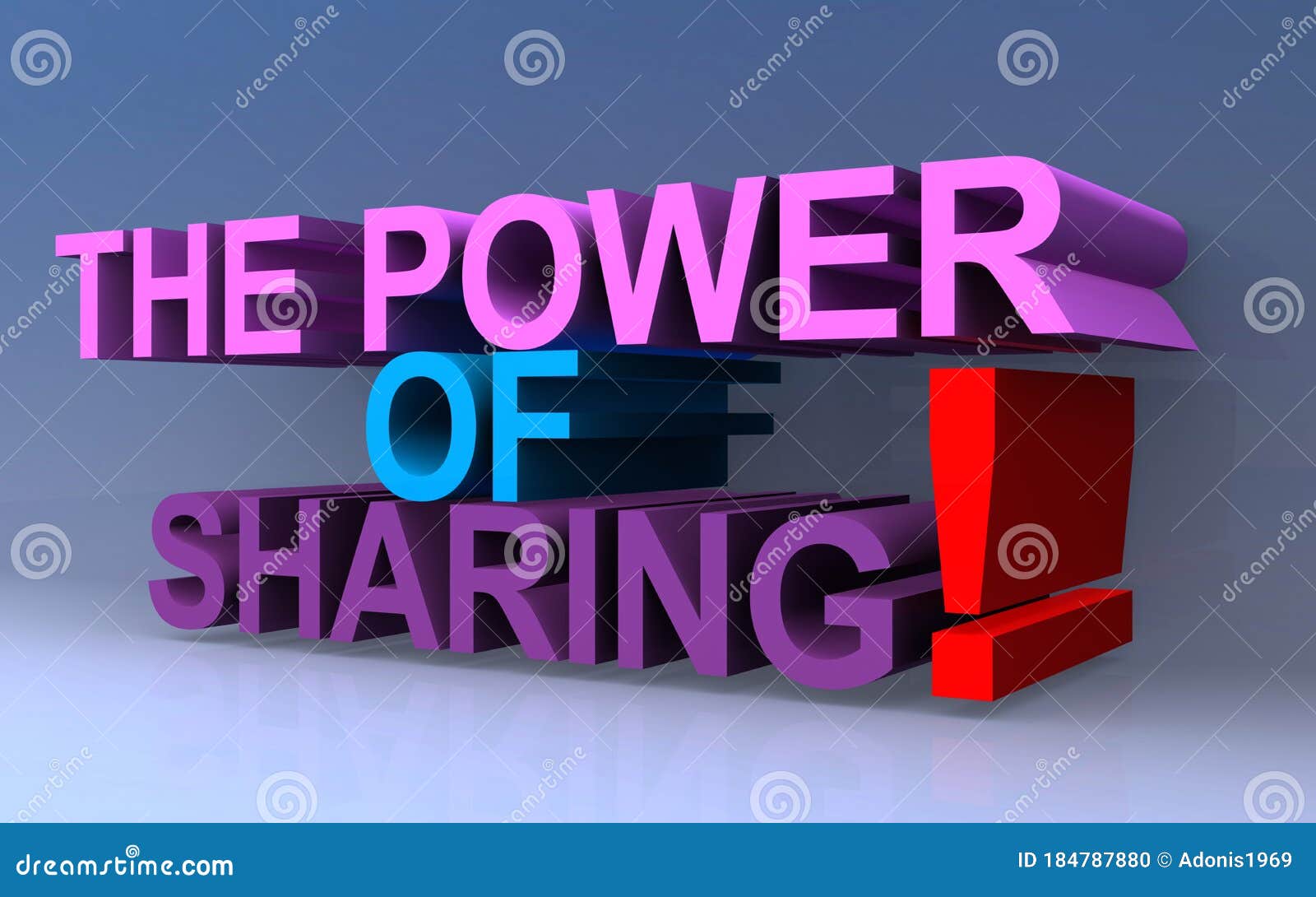 The power of sharing stock illustration. Illustration of connect ...
