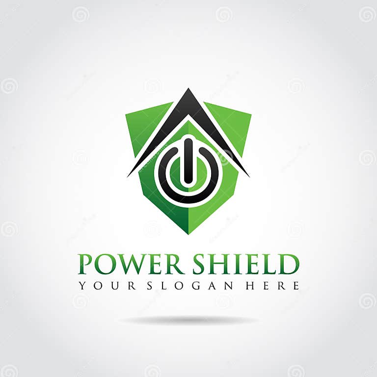 Power Shield Logo Template. Vector Illustrator Eps.10 Stock Vector ...