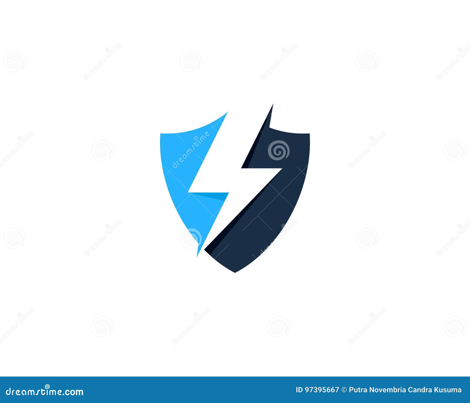 Power Shield Security Icon Logo Design Element Stock Vector ...