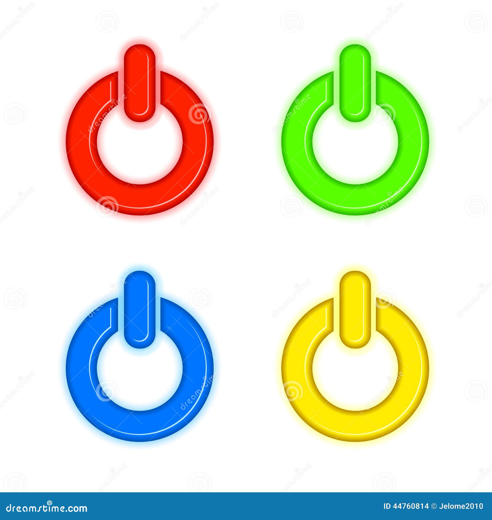 Power sign stock vector. Illustration of switch, design - 44760814