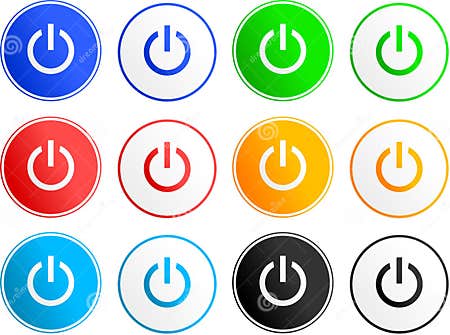 Power sign icons stock vector. Illustration of objects - 3239263