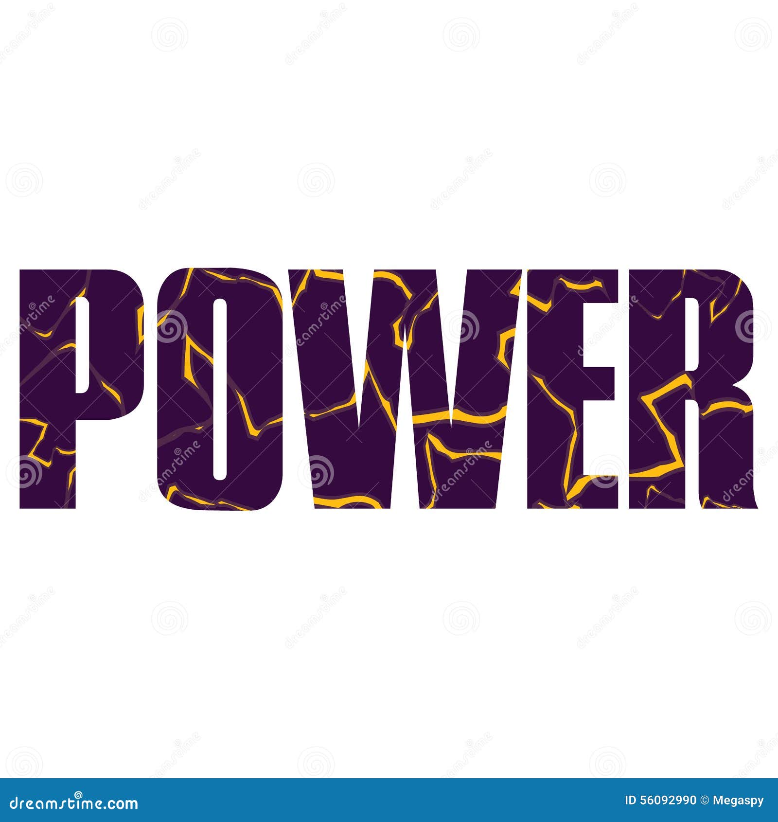 Power sign stock vector. Illustration of energy, emblem - 56092990