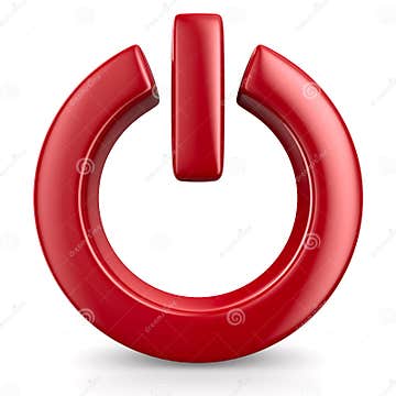 Power Sign on White Background Stock Illustration - Illustration of ...
