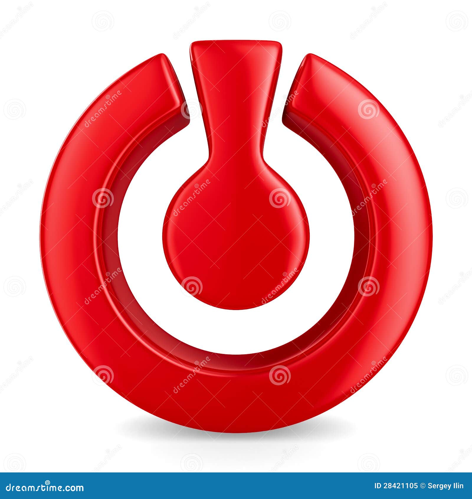 Power Sign on White Background Stock Illustration - Illustration of ...