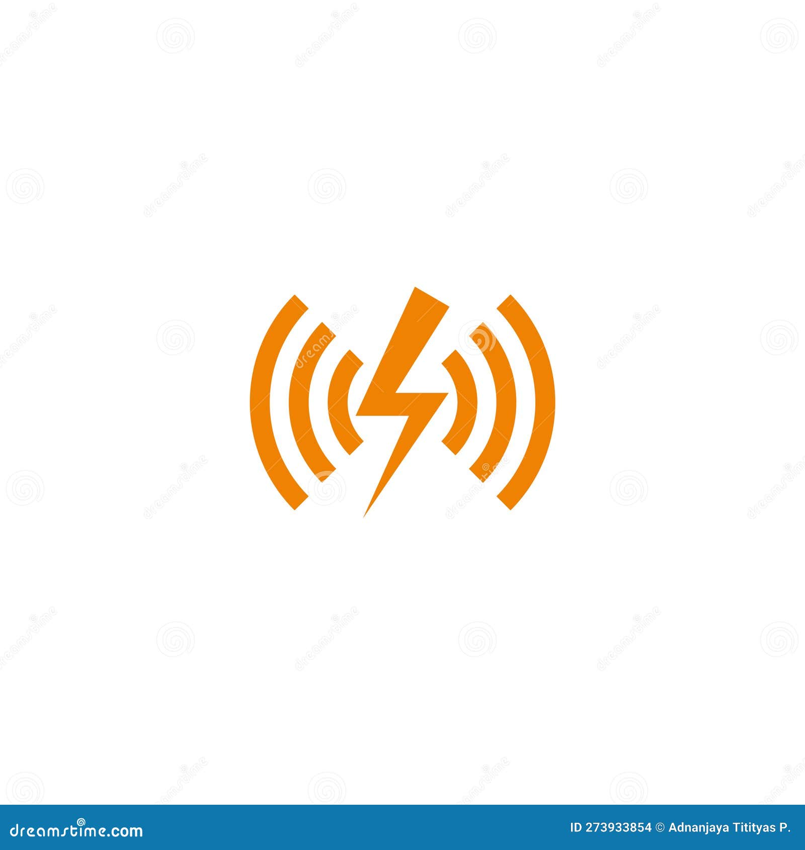 Power Signal Flash Thunder Logo Vector Stock Vector - Illustration of ...
