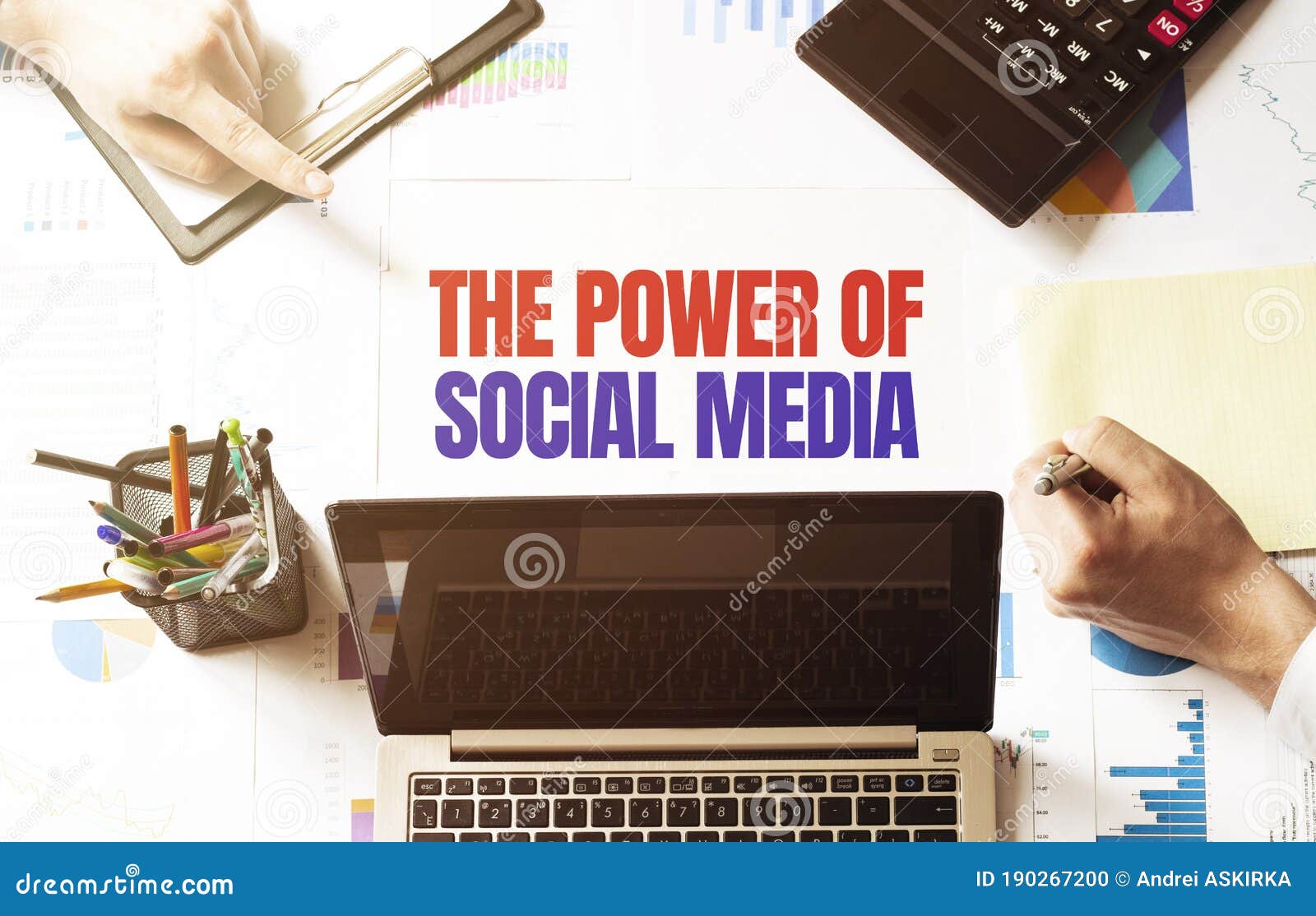 The POWER of SOCIAL MEDIA for Tender Business Team Hands at Work with ...