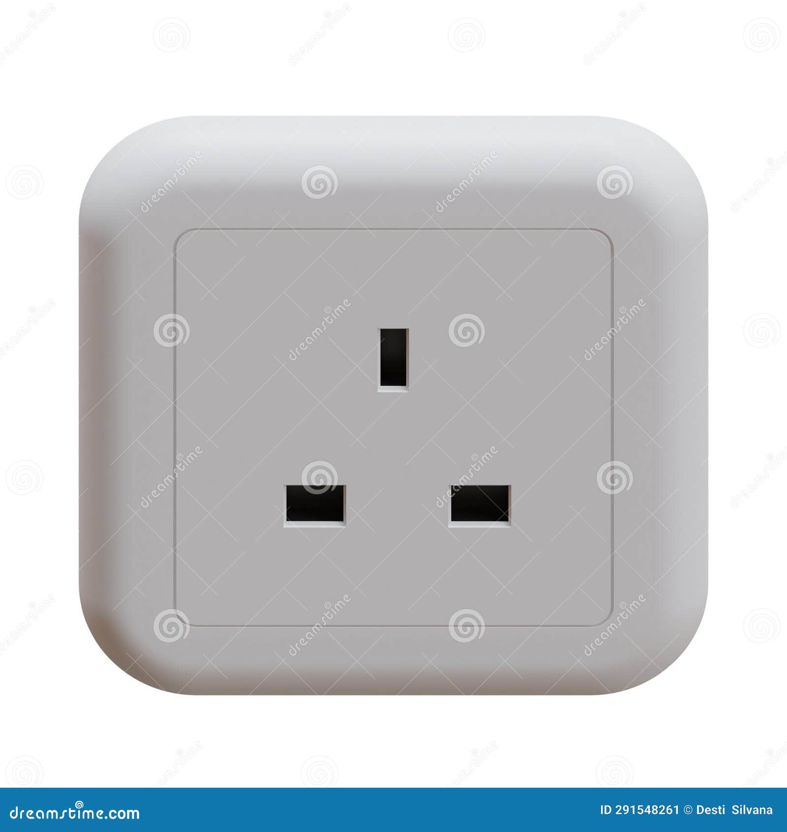 Power Socket 3D Illustration Stock Illustration - Illustration of ...