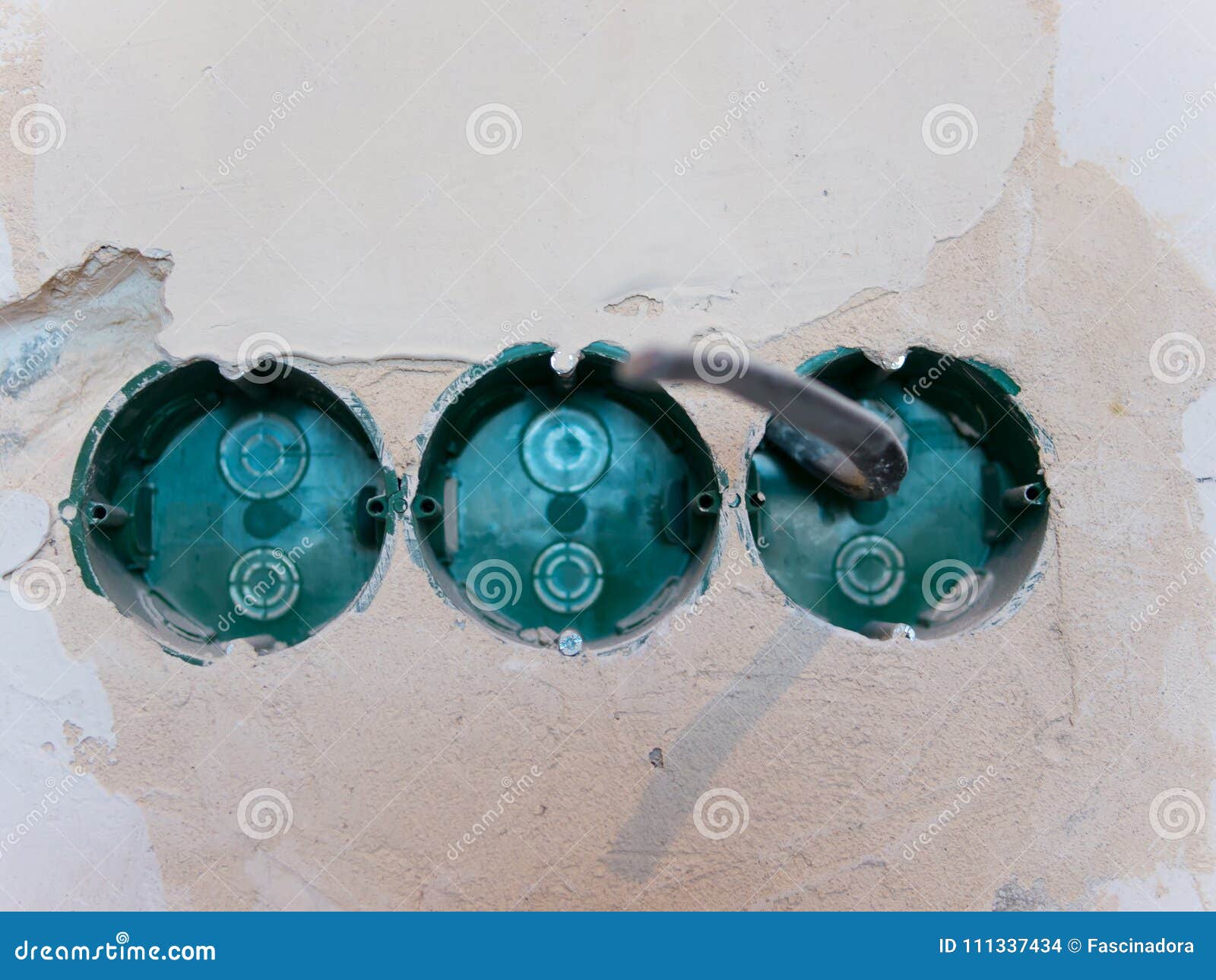 Power socket hole stock photo. Image of cable, domestic - 111337434