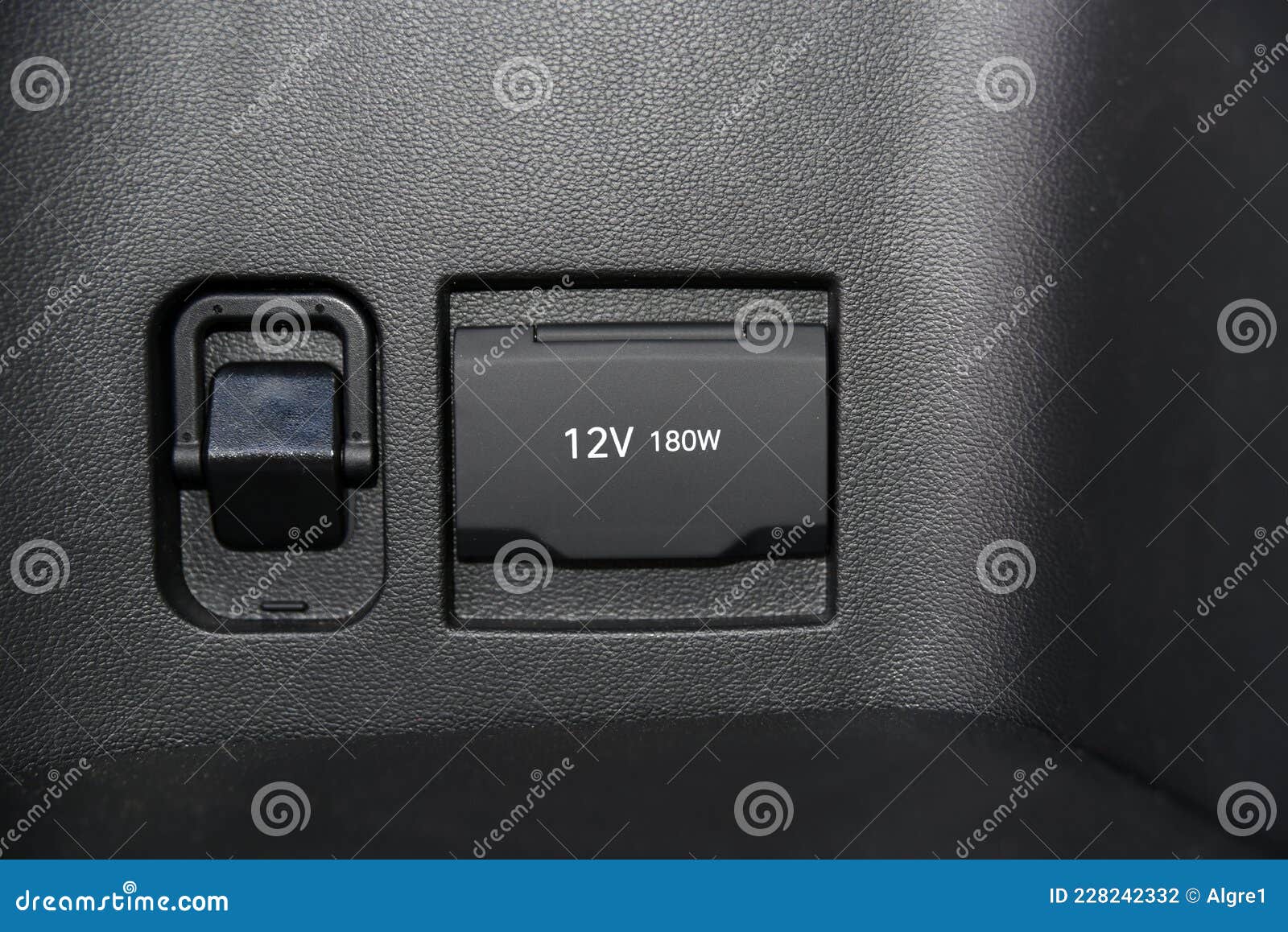 12V Power Outlet Socket in the Car Stock Photo - Image of macro ...