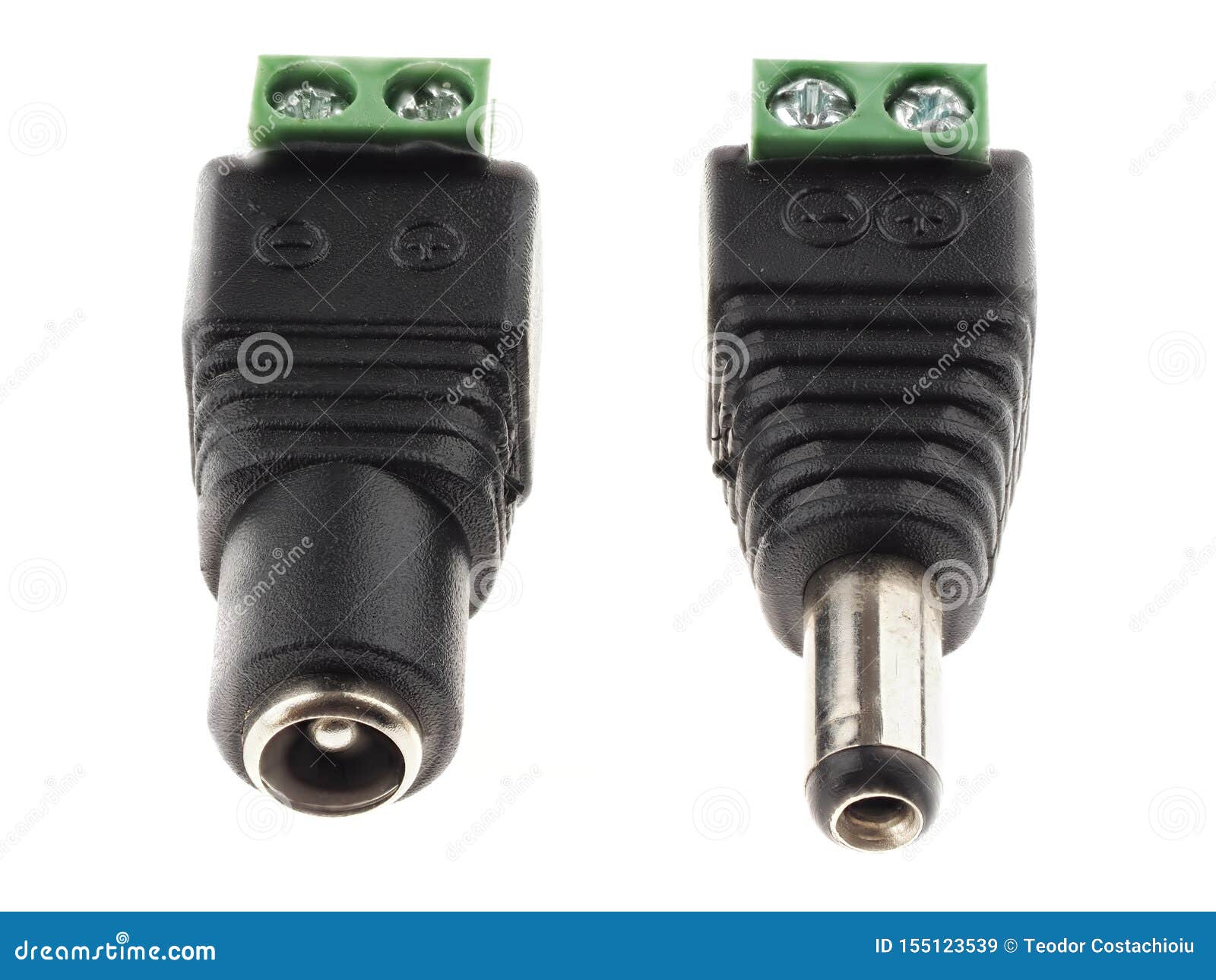 Power Socket and Plug, with Terminals Stock Image - Image of socket ...