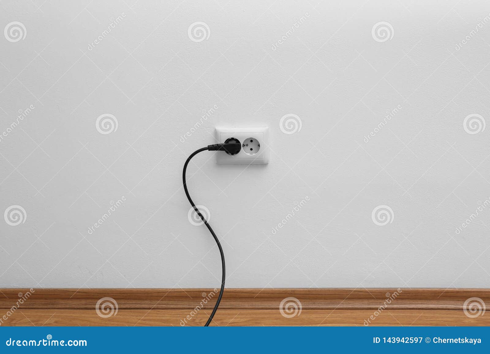 Power Socket and Plug on Wall. Electrician`s Equipment Stock Image ...