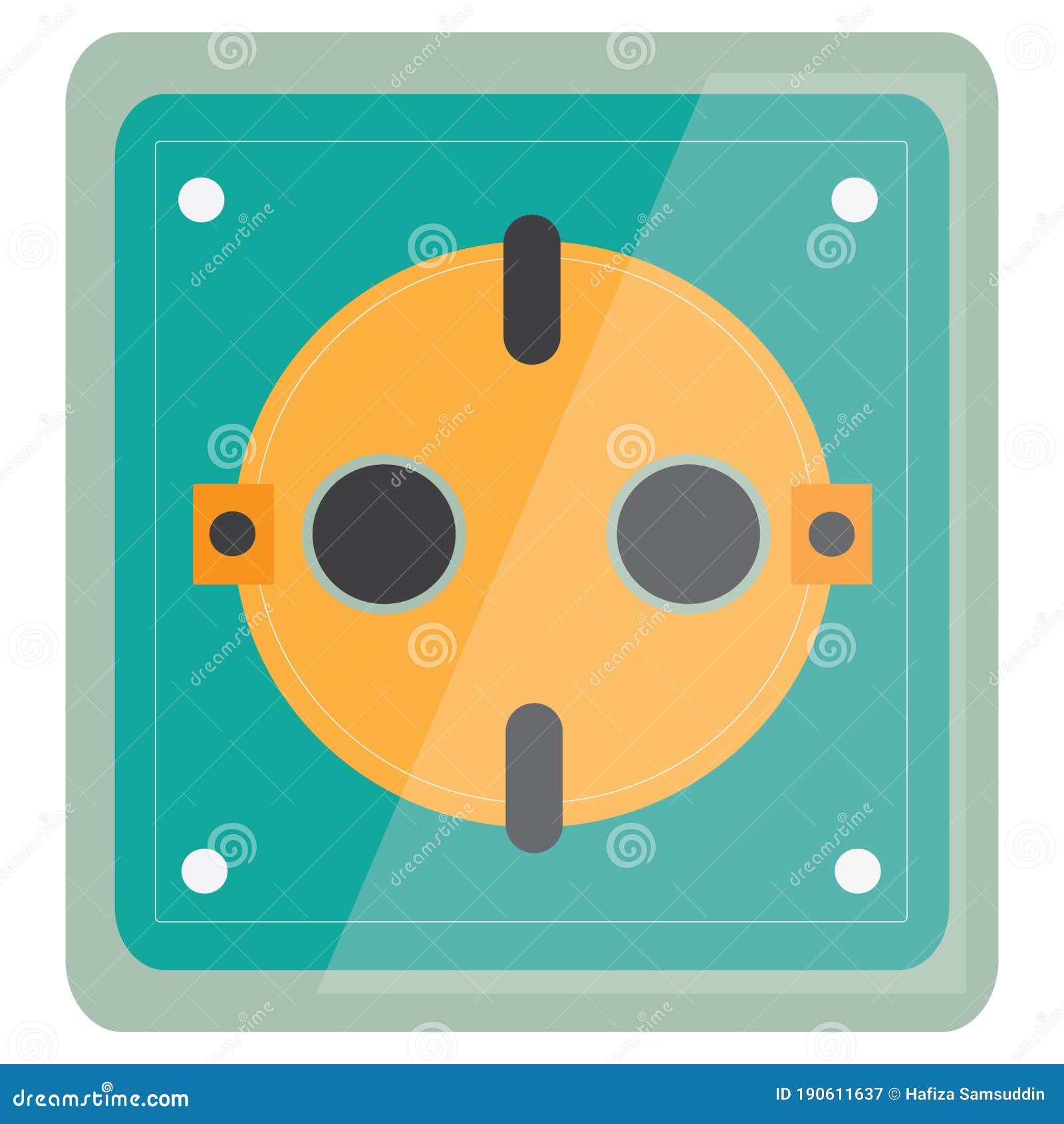 Power Socket. Vector Illustration Decorative Design Stock Vector ...