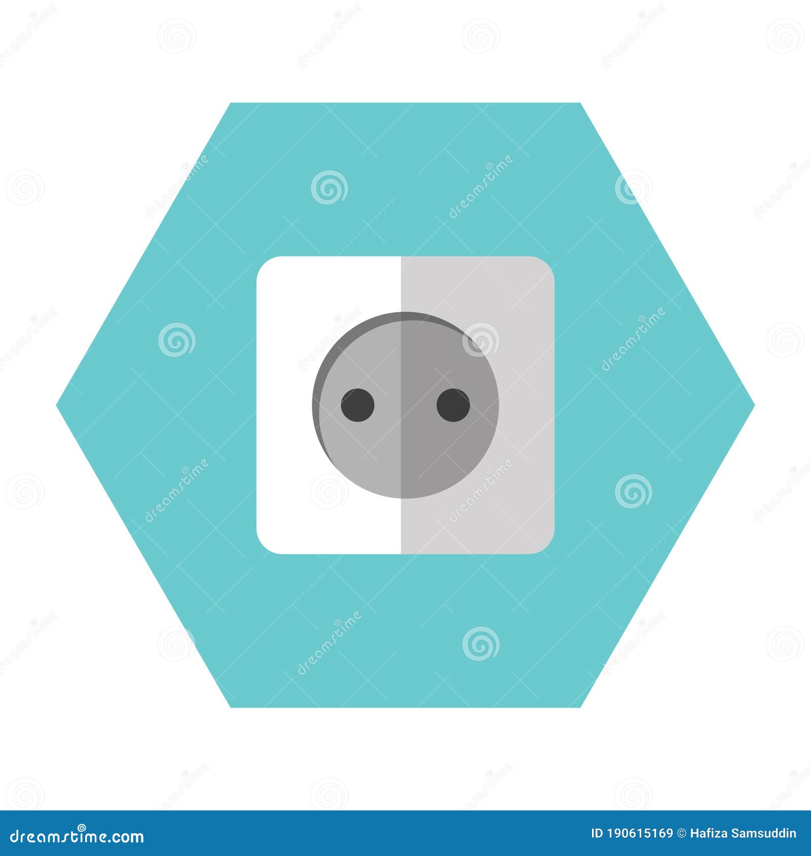 Power Socket. Vector Illustration Decorative Design Stock Vector ...