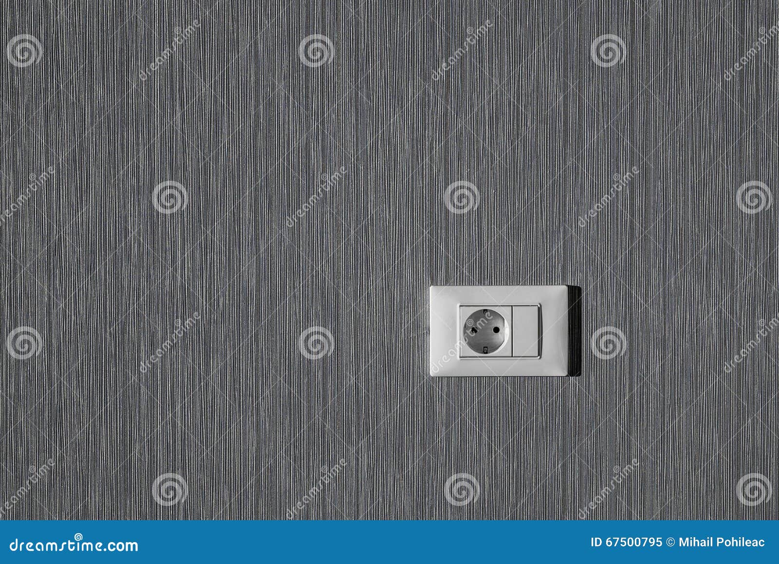 Power socket in the wall. stock image. Image of wall - 67500795