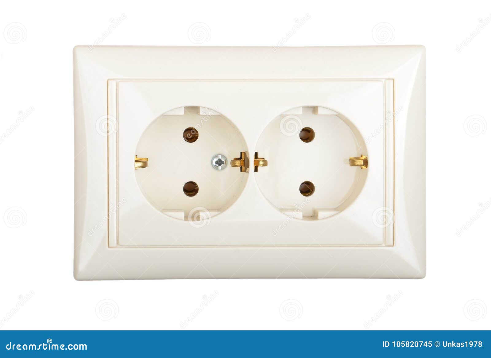 Power socket on white stock image. Image of equipment - 105820745