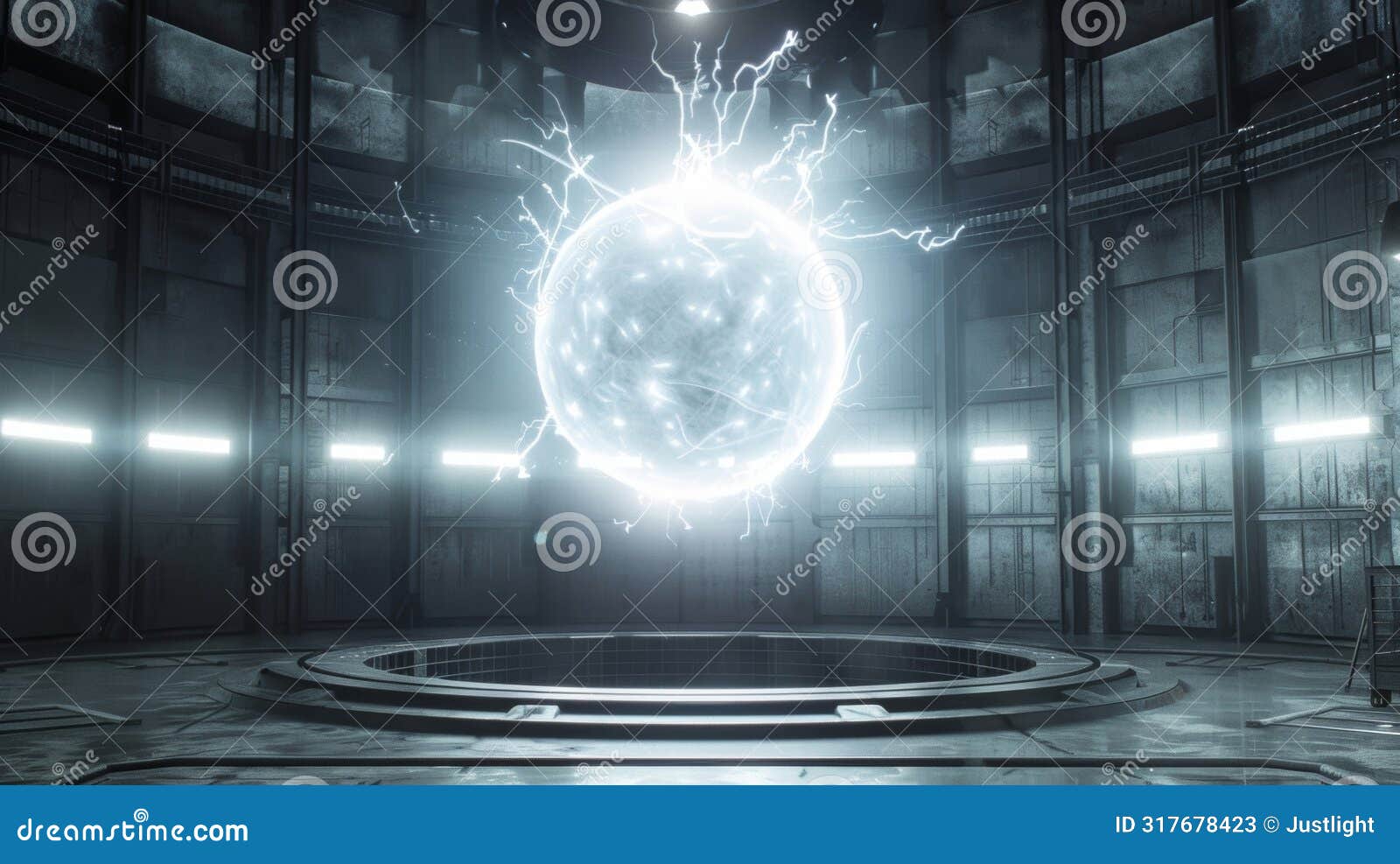 The Power Source for the Accelerator a Glowing Orb of Energy Suspended ...