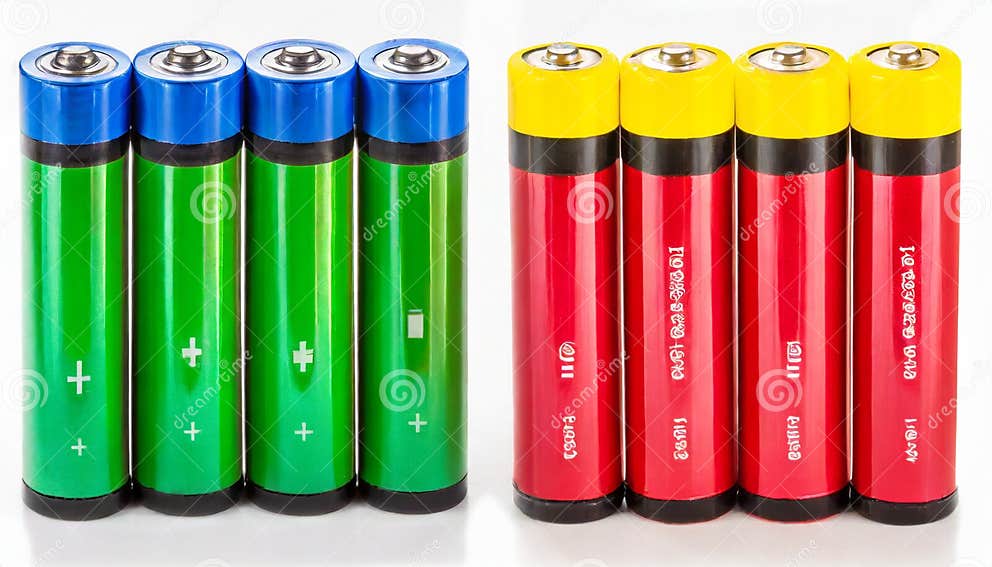 Power Spectrum: an Illustration Comparing Various Battery Grades Stock ...