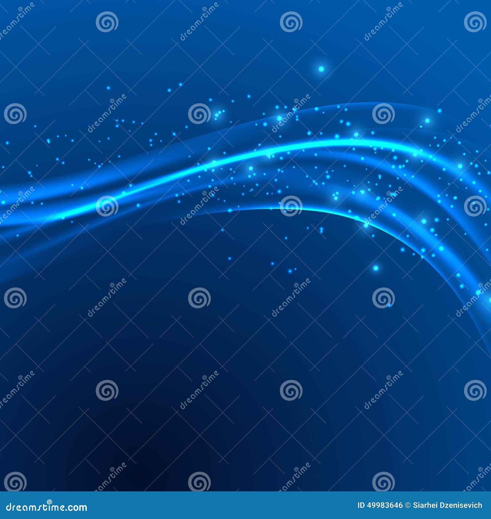 Blue Swoosh Lines Modernistic Folder Template Vector Illustration ...