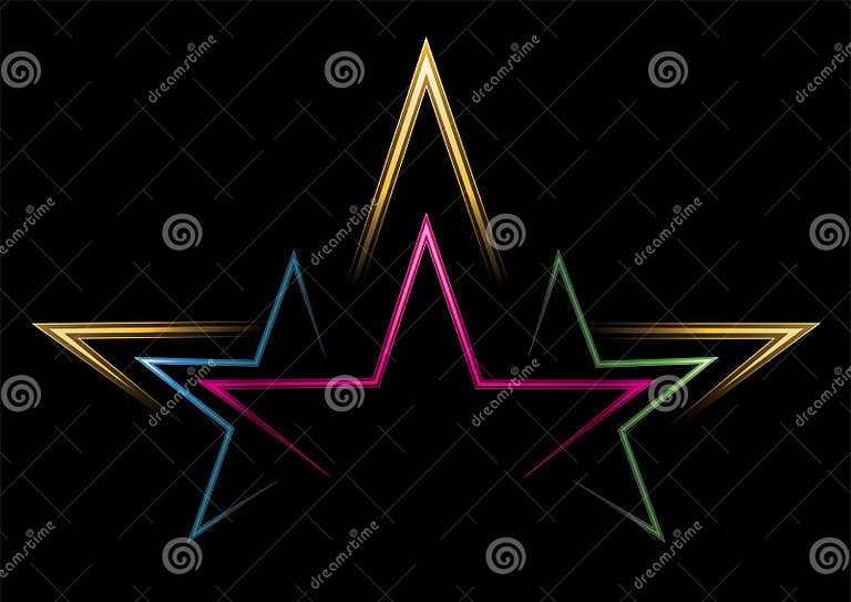 Power of stars stock vector. Illustration of shape, lightning - 19432795
