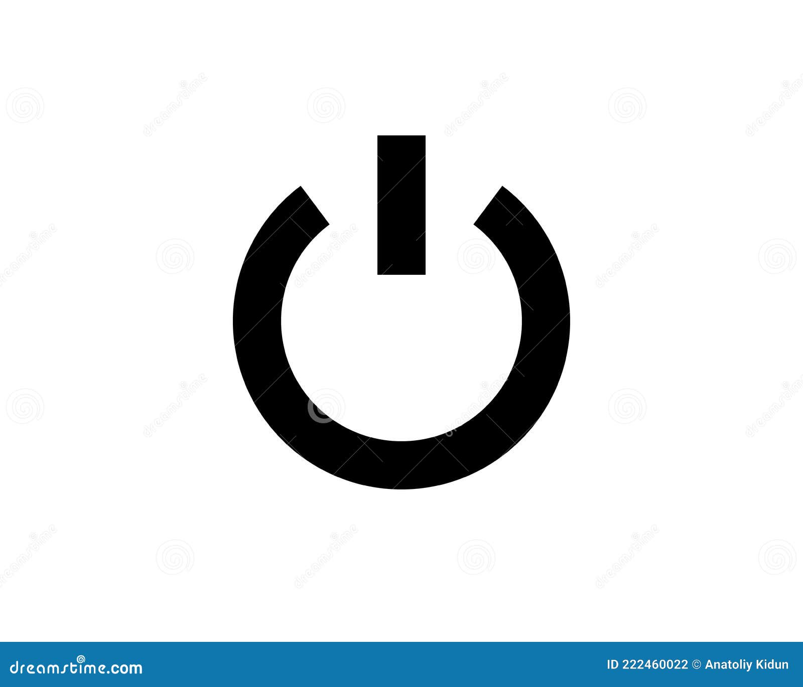 Power Start Button Icon Thin Line for Web and Mobile, Modern ...