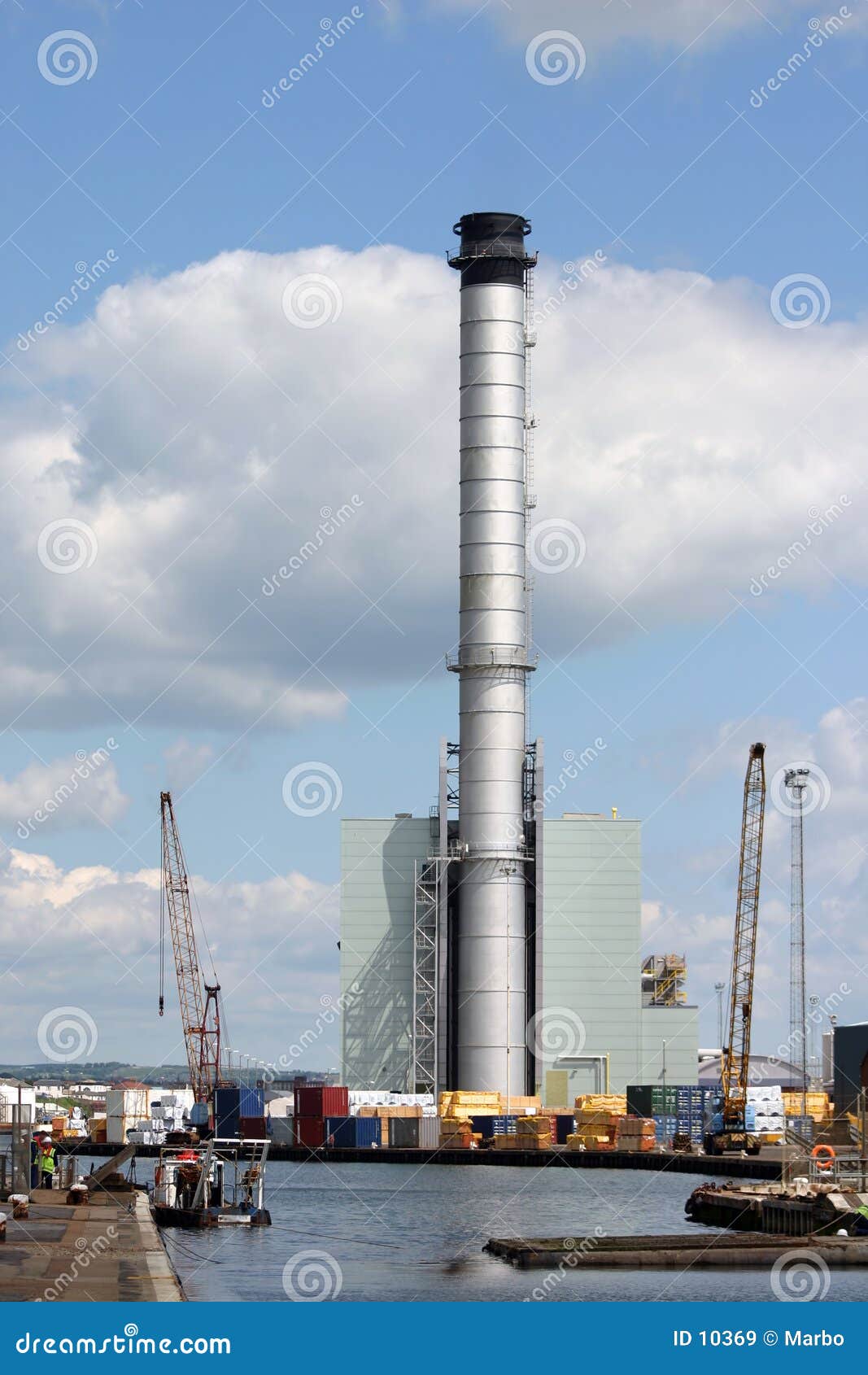 Power Station stock image. Image of station, genorator, chimney - 10369