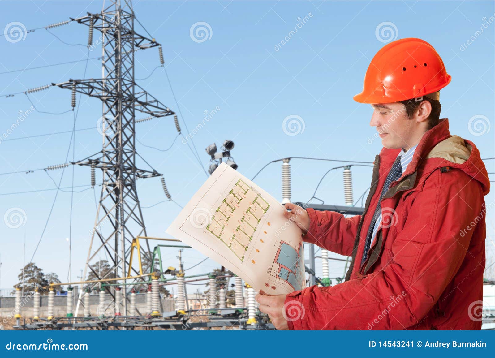 Power station stock image. Image of engineer, highvoltage - 14543241