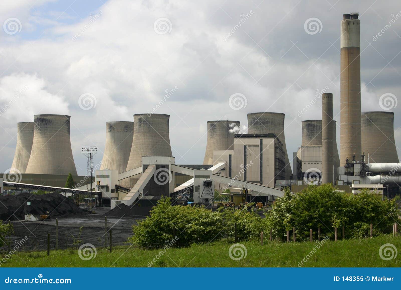 Power Station stock image. Image of nuclear, pollute, industrial - 148355