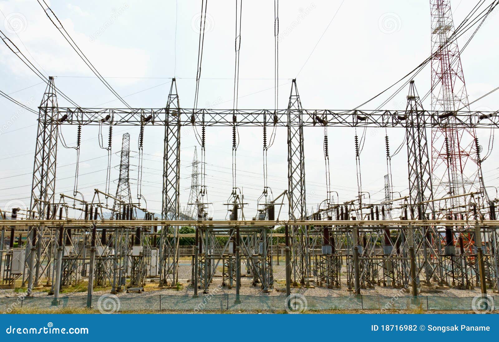 Power station stock photo. Image of wire, electrical - 18716982