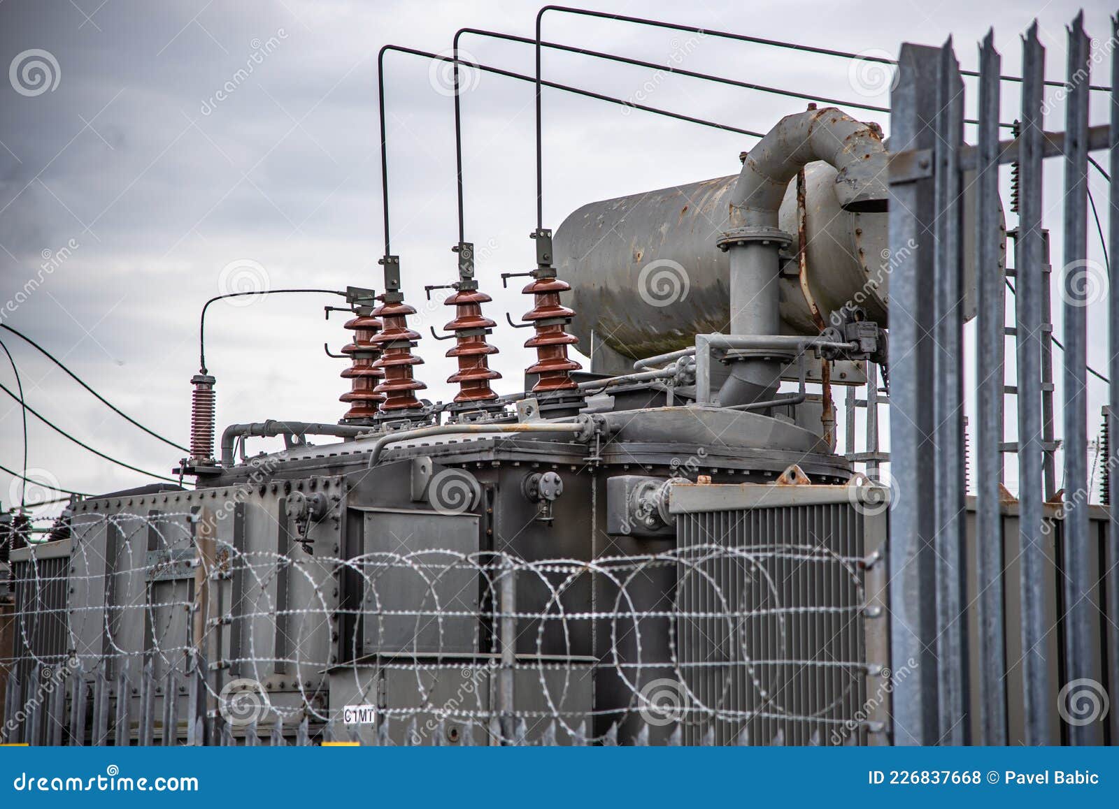 Power Transfer Station in a Fields Stock Photo - Image of network ...