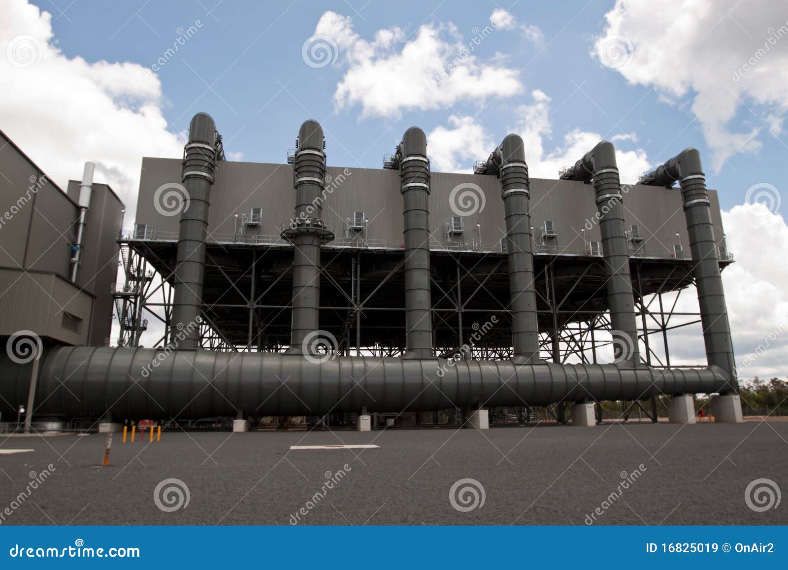 Air Cooled Condenser Is Under Construction In A Power Plant Project In ...
