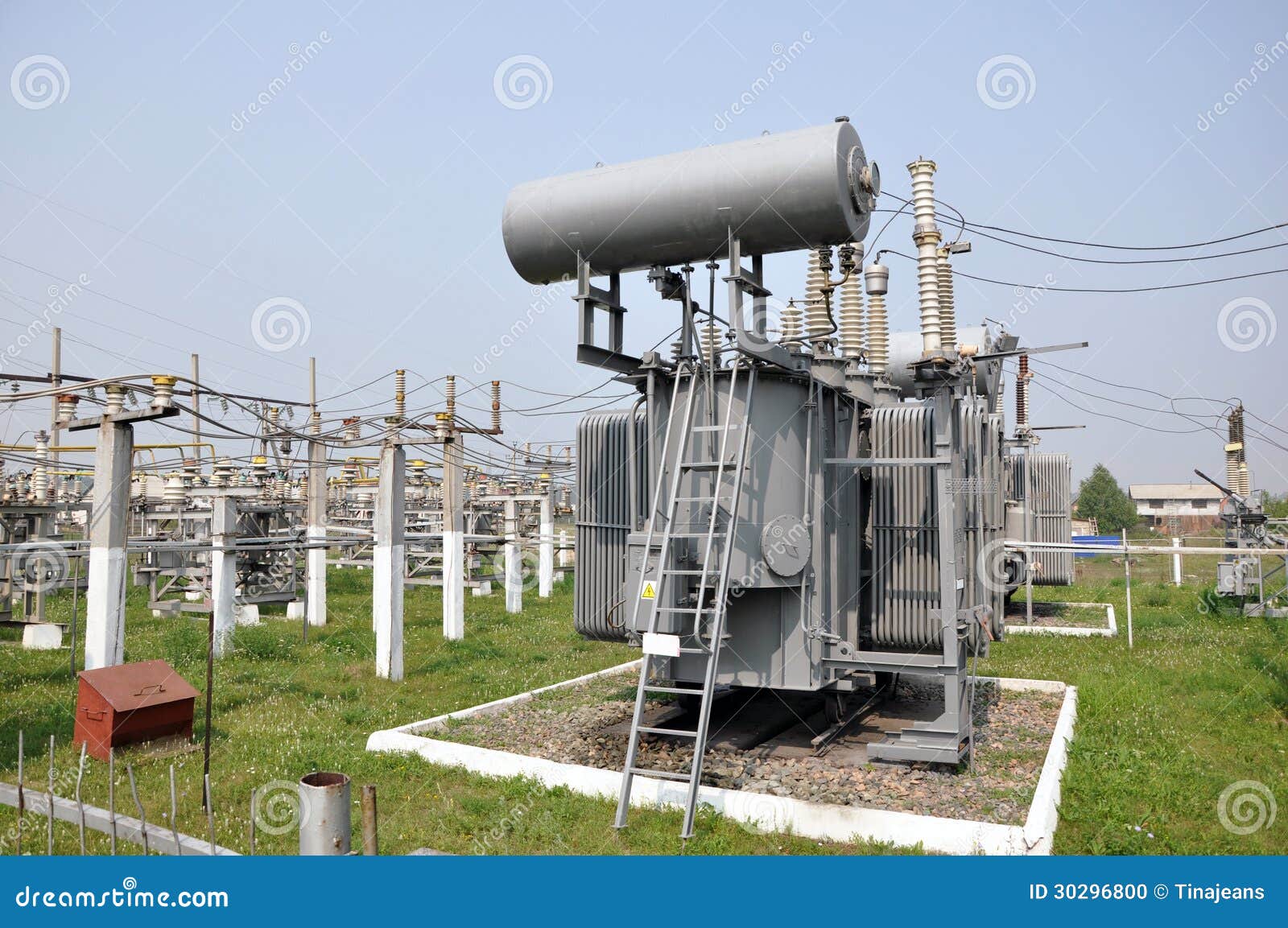 Electricity Power Station stock photo. Image of green - 30296800
