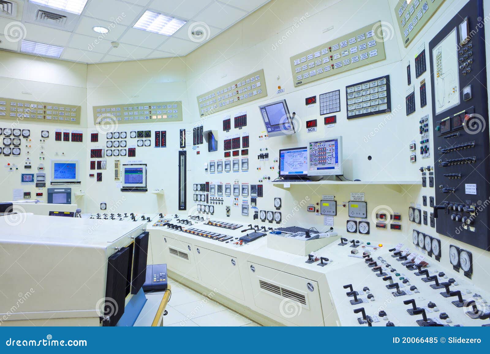 Power Station Control Room stock image. Image of interior - 20066485