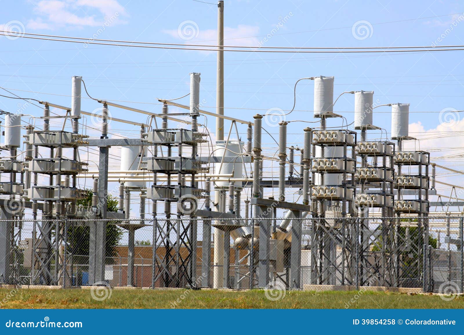 Power Station stock photo. Image of electric, substation - 39854258