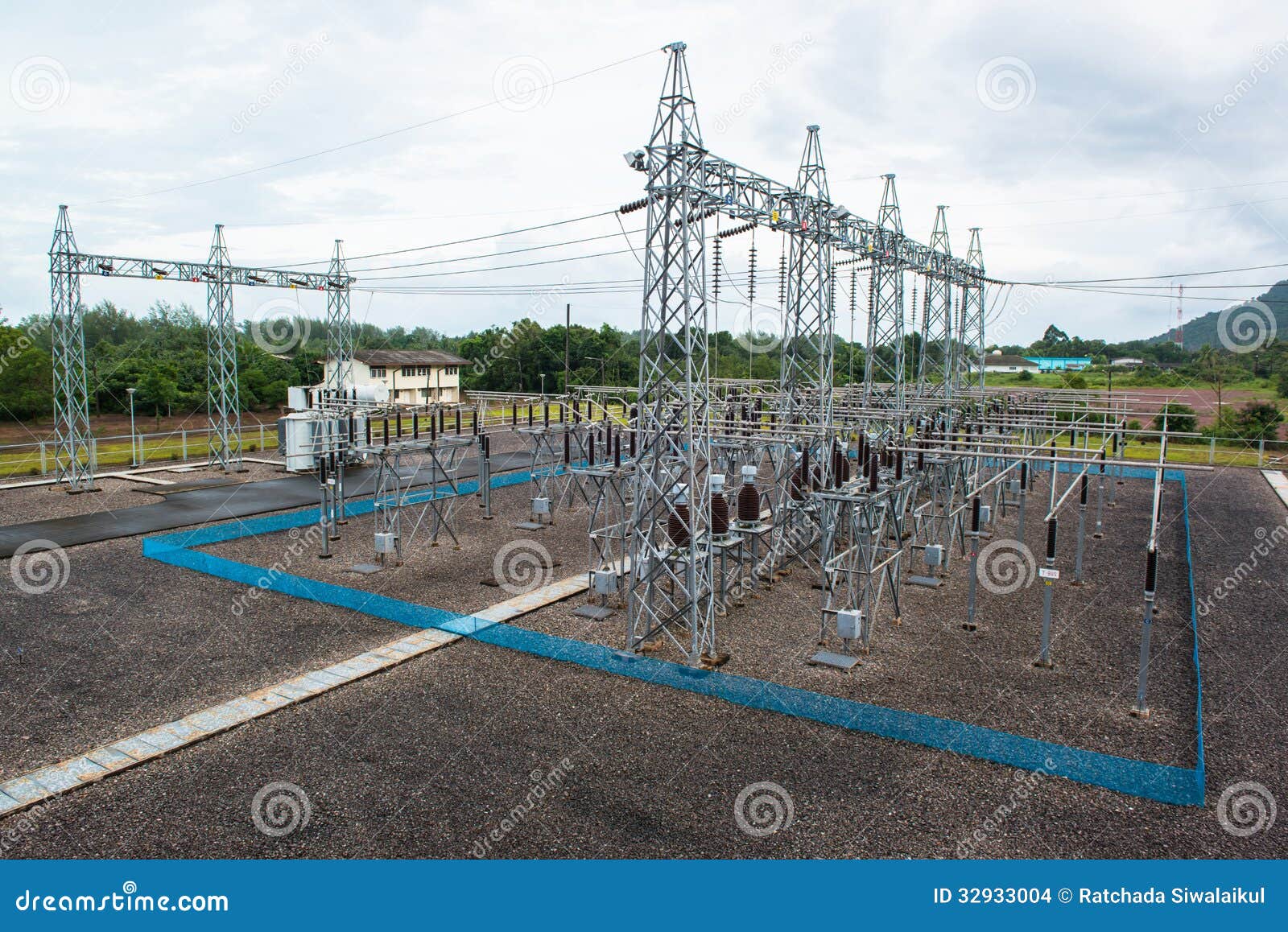 Power station stock photo. Image of protective, horizontal - 32933004