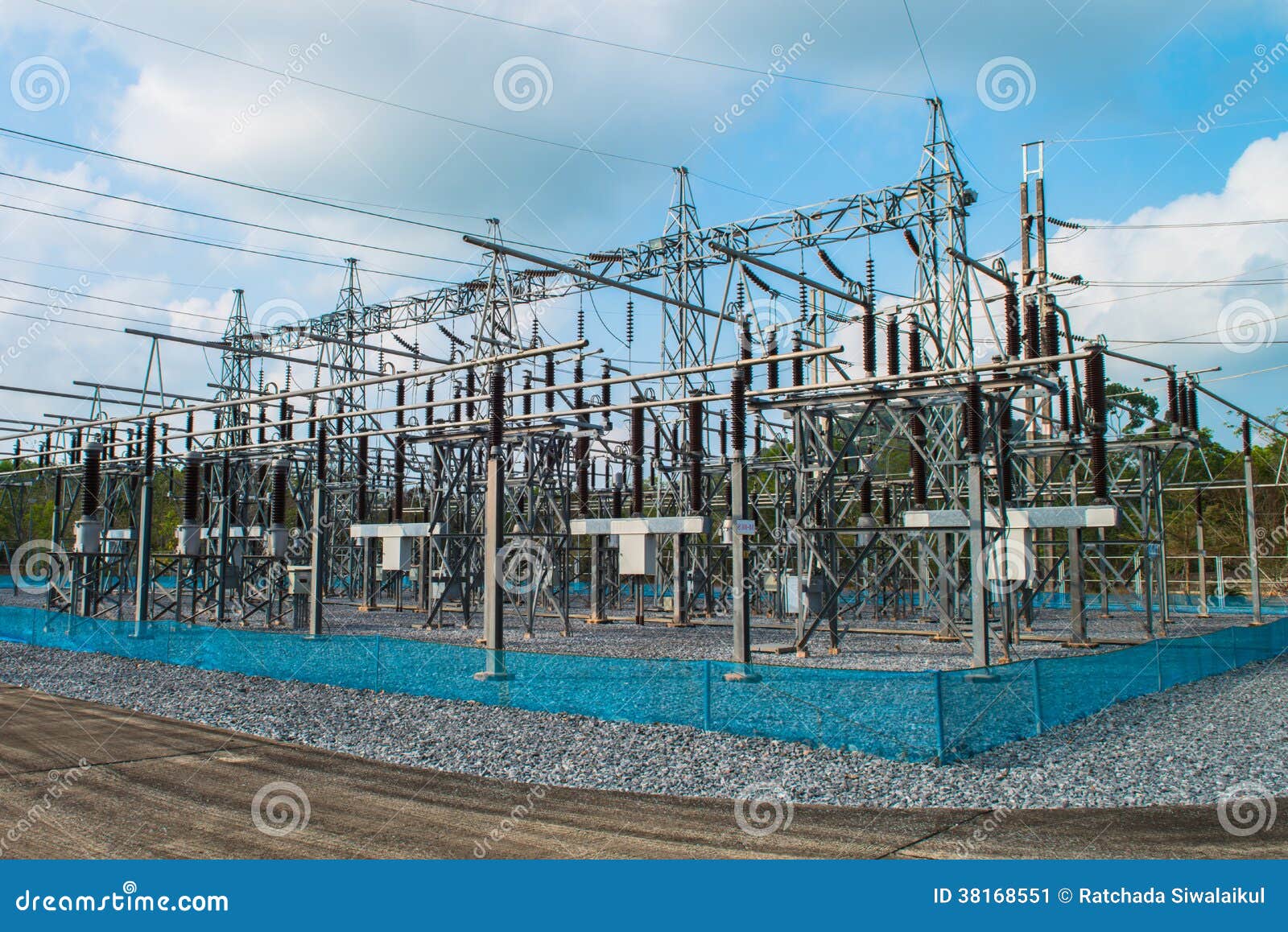 Power Station for Making Electric Energy Stock Image - Image of energy ...