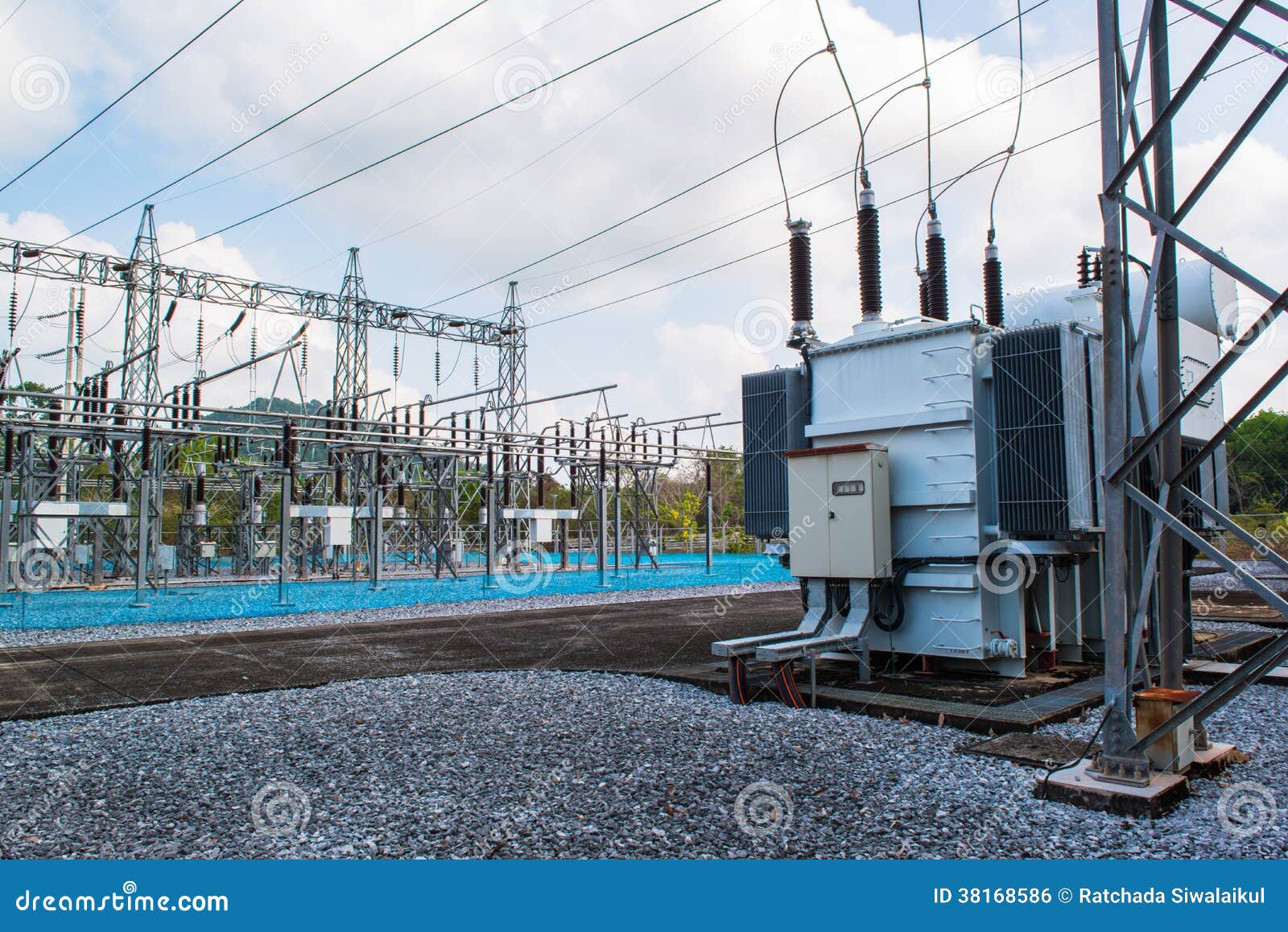 Power Station for Making Electric Energy Stock Photo - Image of circuit ...
