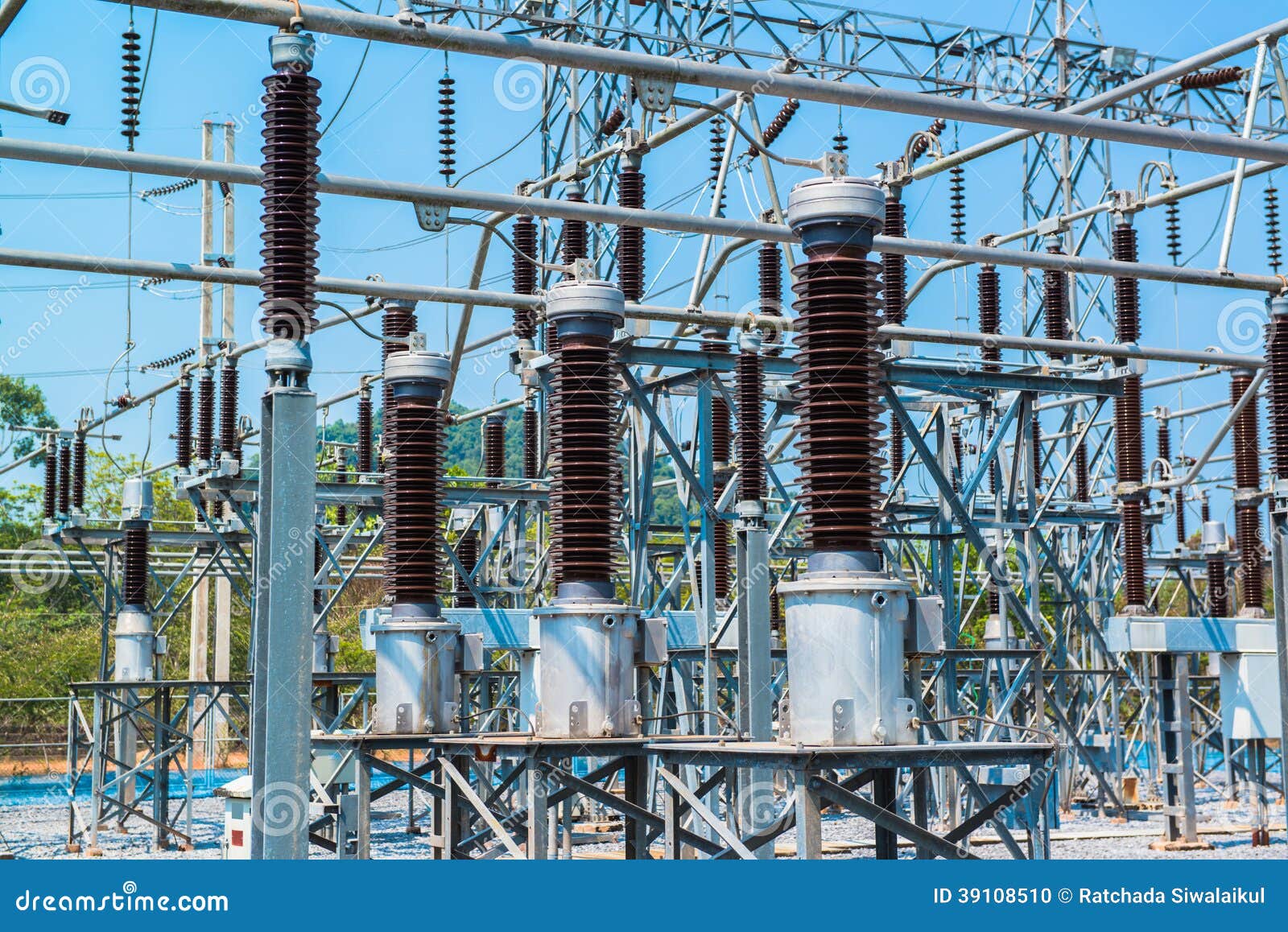 Power Station for Making Electricity Stock Photo - Image of amperage ...