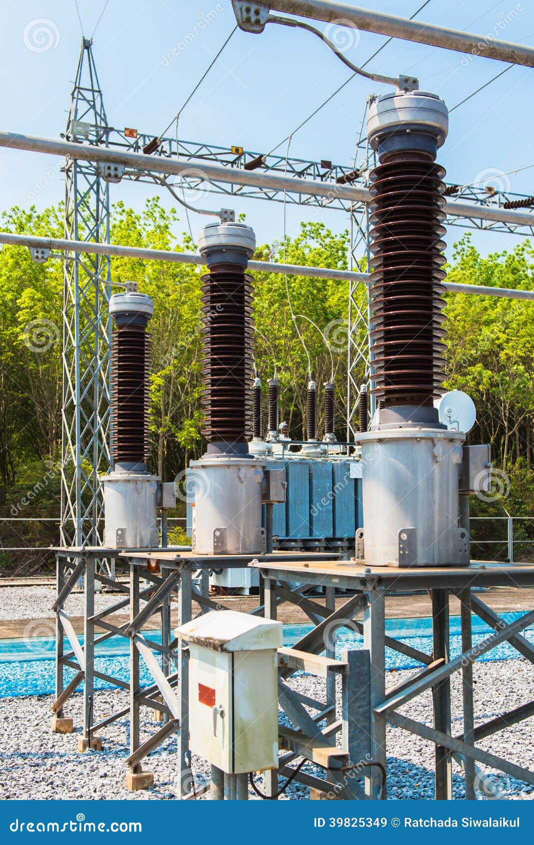 Power Station for Making Electricity Stock Image - Image of cable ...